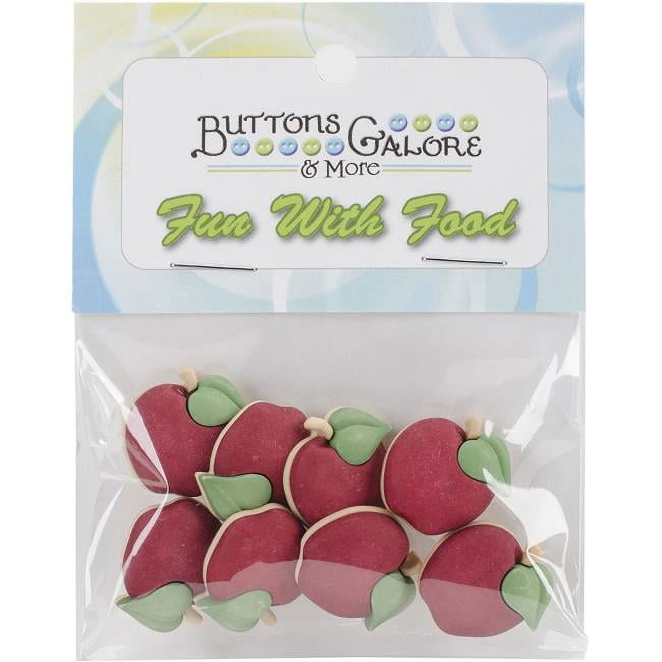 Buttons Galore Button Theme Pack-Apples - Walmart.com