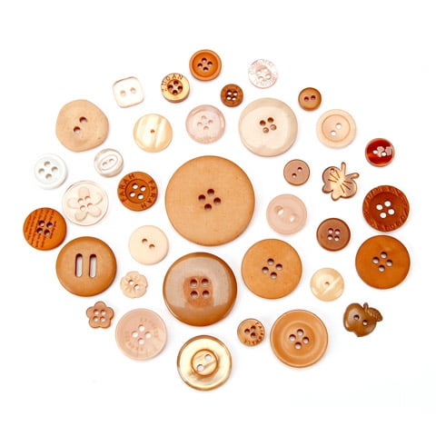 Buttons Galore Button Bonanza 8oz, Natural - Walmart.com