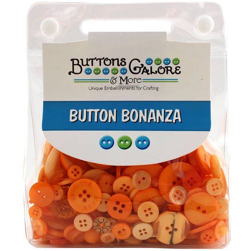 Buttons Galore Button Bonanza 8oz, Tangerine - Walmart.com