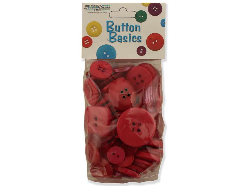 Buttons Galore Button Candy Bags 5.5oz Red Hot Mix - Walmart.com