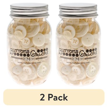 Buttons Galore Button Mason Jars-Retro Christmas - Walmart.com