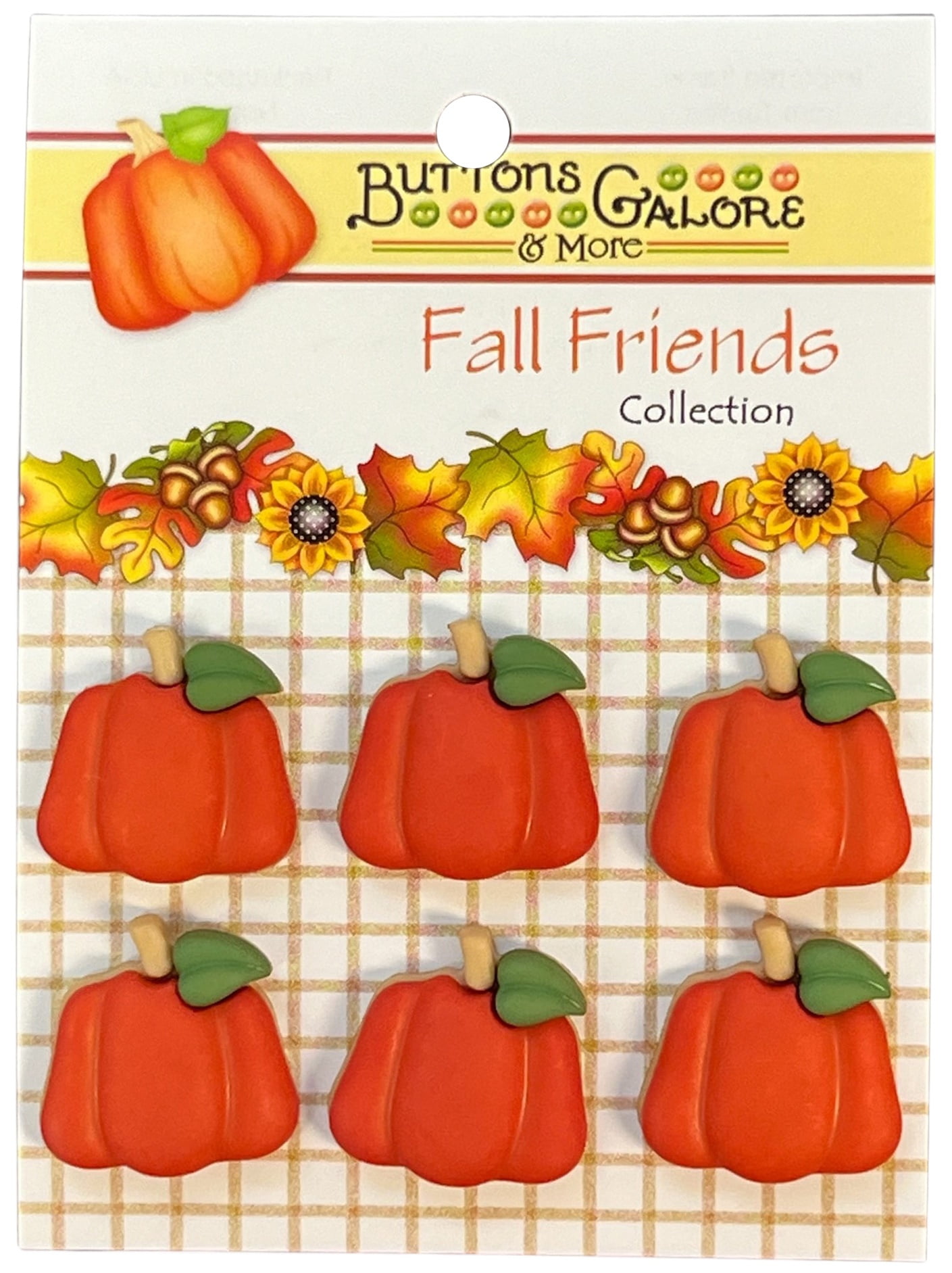 Buttons Galore Button Theme Pack-Pumpkins - Walmart.com