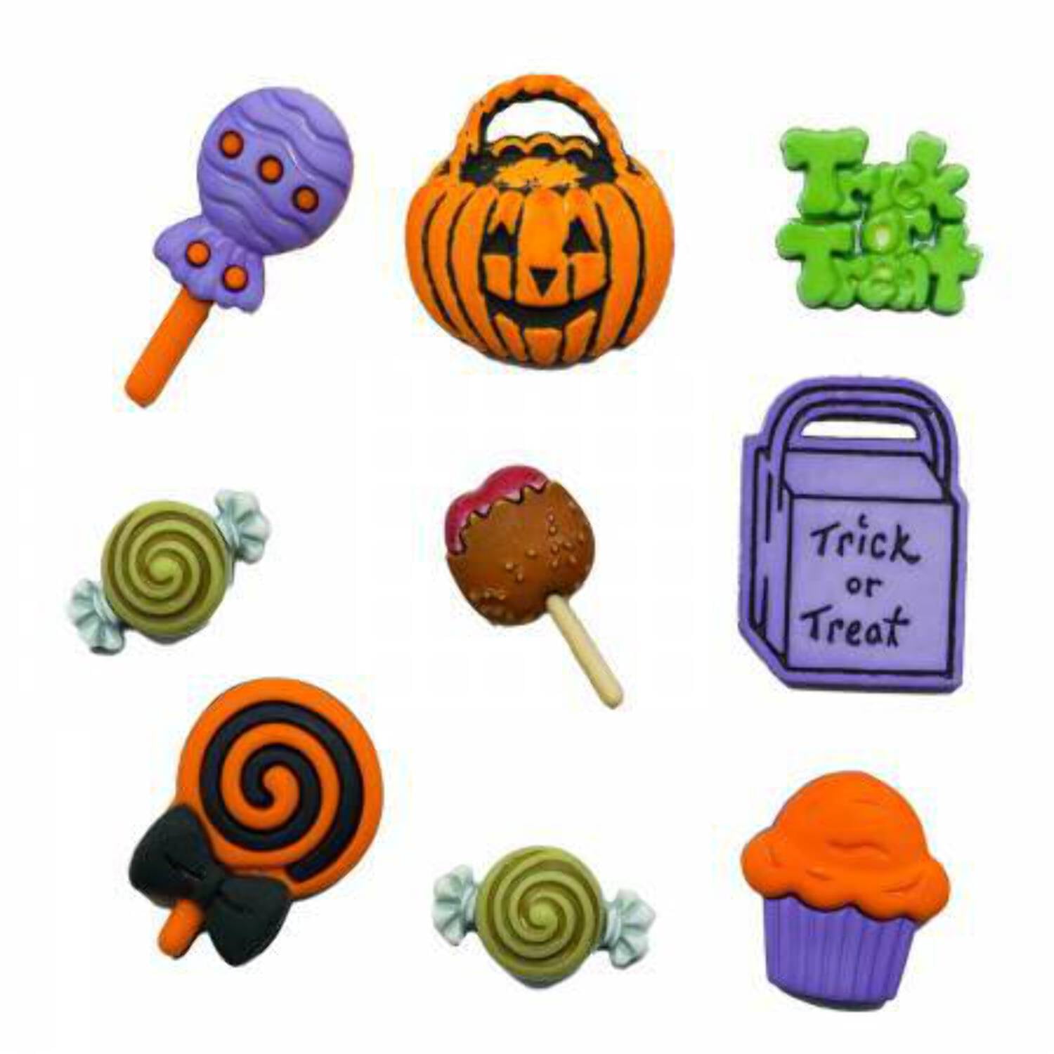 Buttons Galore Button Theme Pack-Trick or Treat - Walmart.com