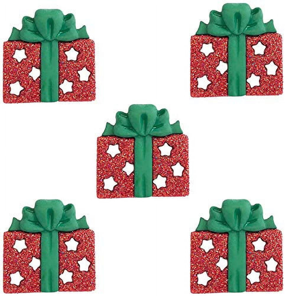 Buttons Galore Christmas Theme Buttons for Crafts and Sewing- Glitter ...