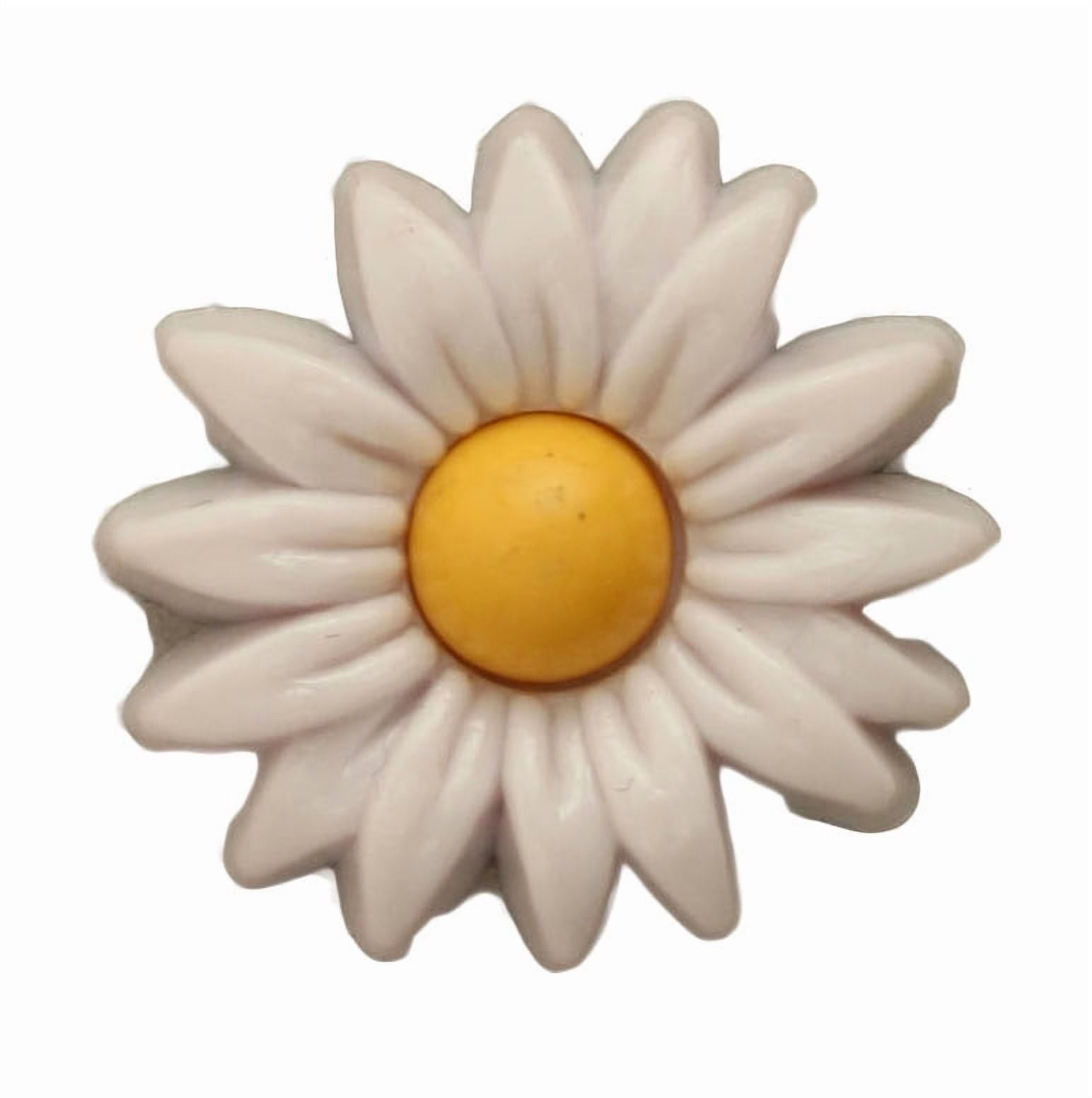 Buttons Galore Daisy Flower - 100 Bulk Novelty Sewing Buttons - Walmart.com