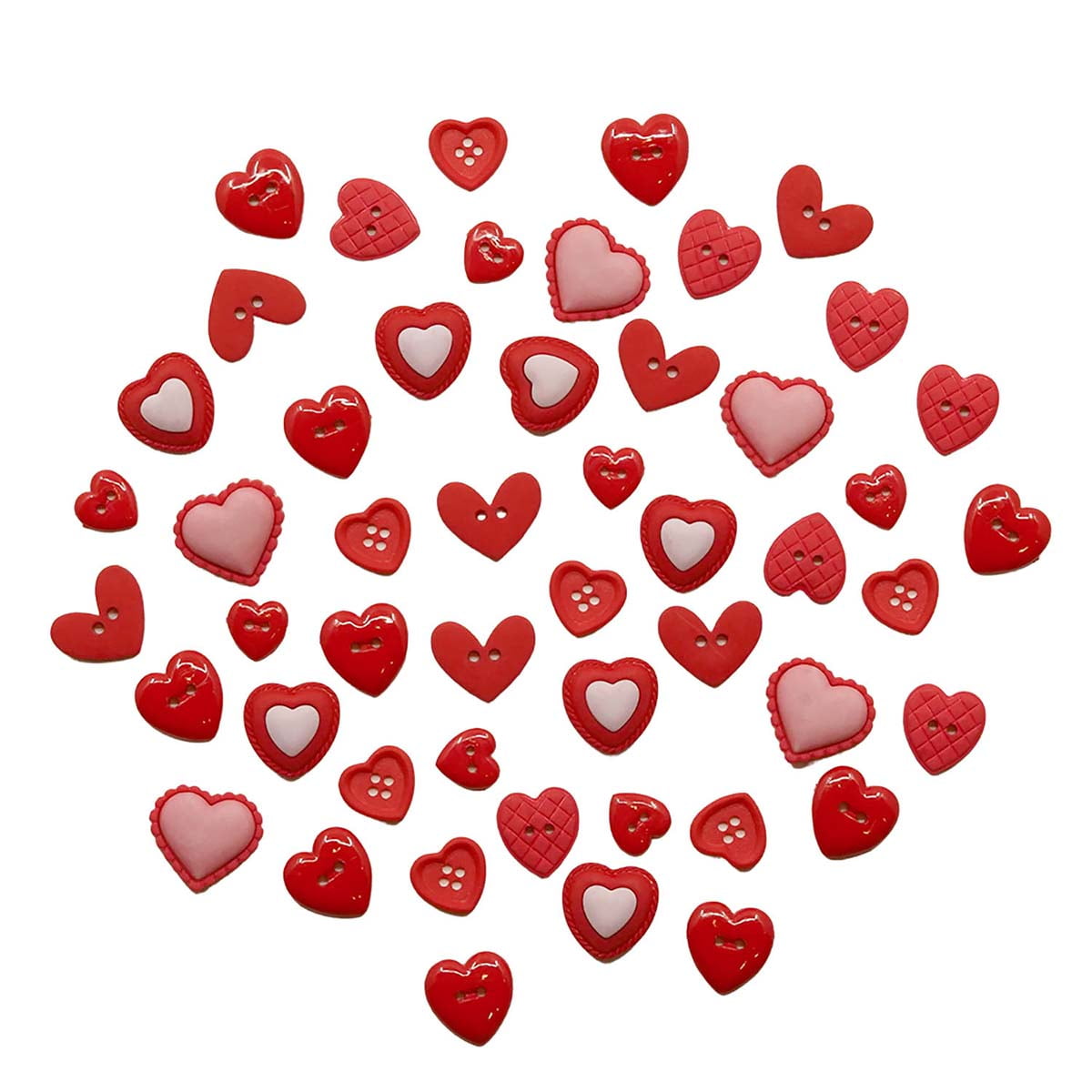 Buttons Galore & More Heart Novelty Button Assortment Buttons - Walmart.com