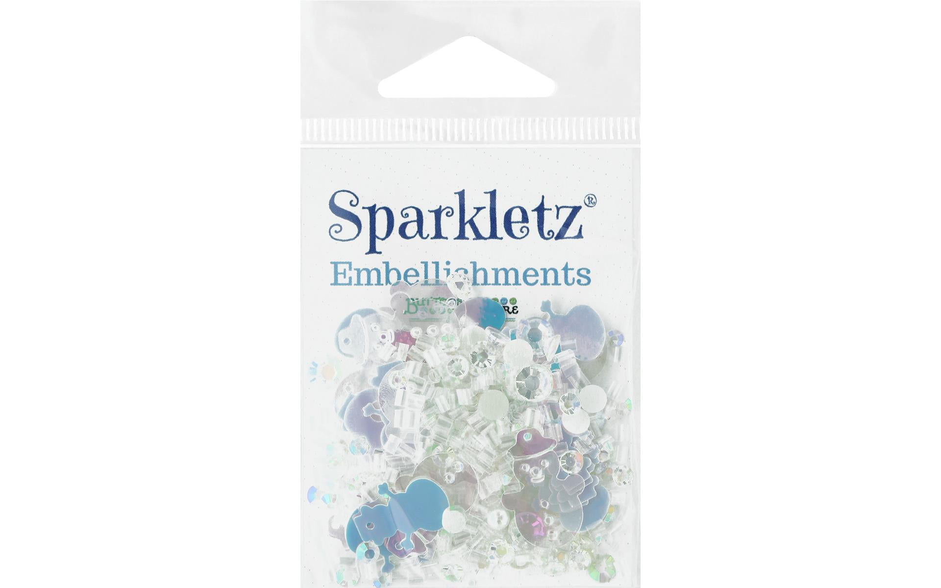 Buttons Galore Sparkletz Embellishment Pack 10g-Aspen - Walmart.com