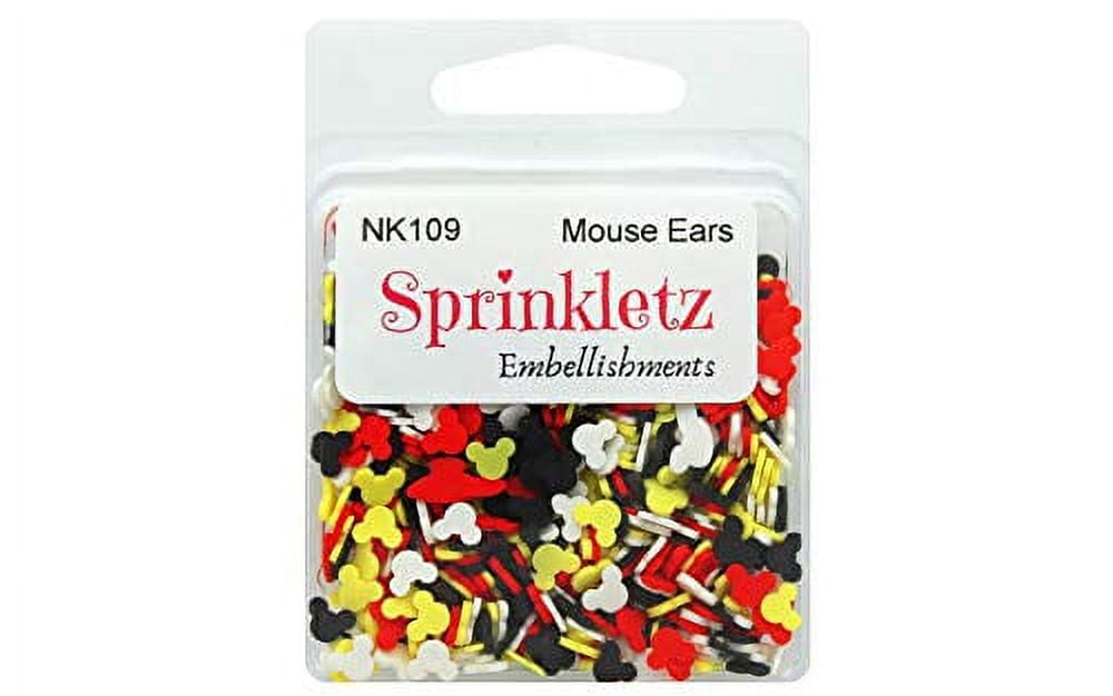 Buttons Galore Sprinkletz Embellishments 12g-Mouse Ears - Walmart.com