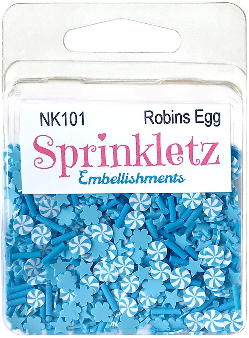 Buttons Galore Sprinkletz Embellishments 12g-Robins Egg - Walmart.com