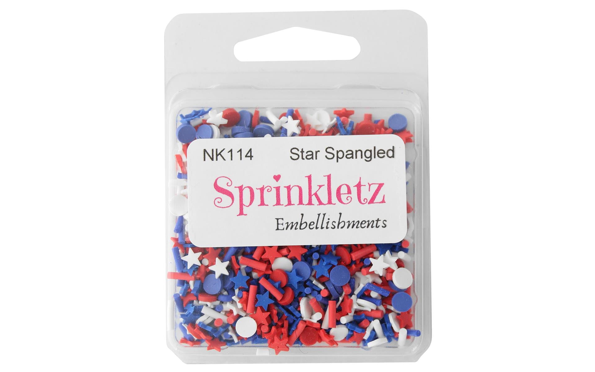 Buttons Galore Sprinkletz Embellishments 12g-Star Spangled - Walmart.com