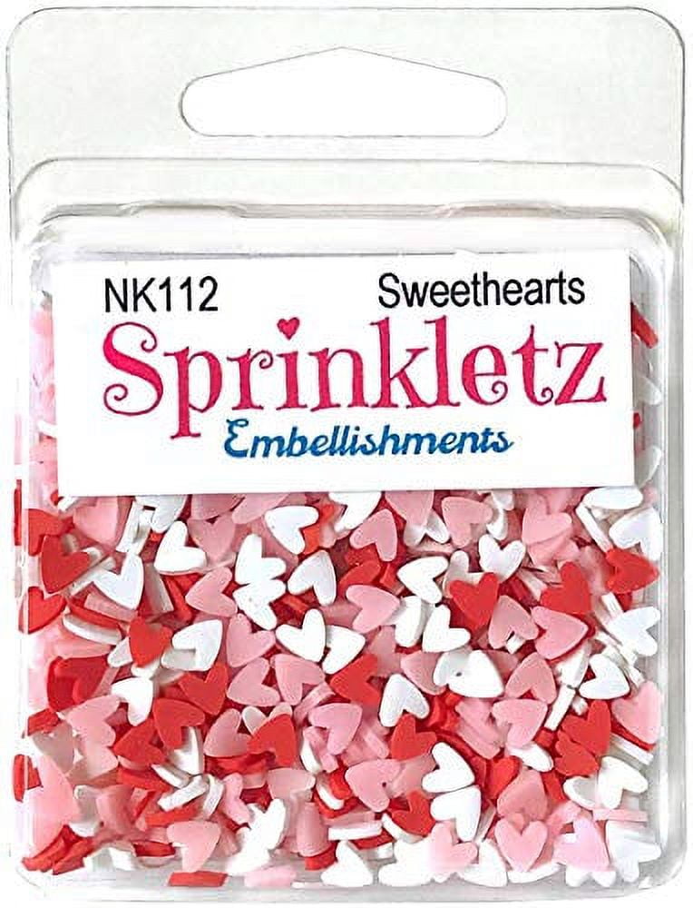 Buttons Galore Sprinkletz Embellishments 12g-Sweethearts - Walmart.com