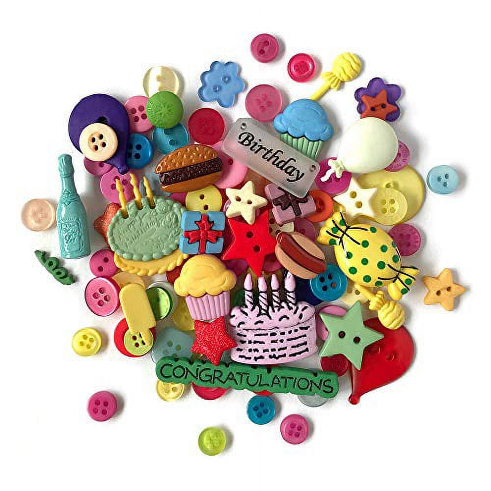 Buttons Galore Value Pack of Buttons for Crafts and Sewing- Celebrate ...