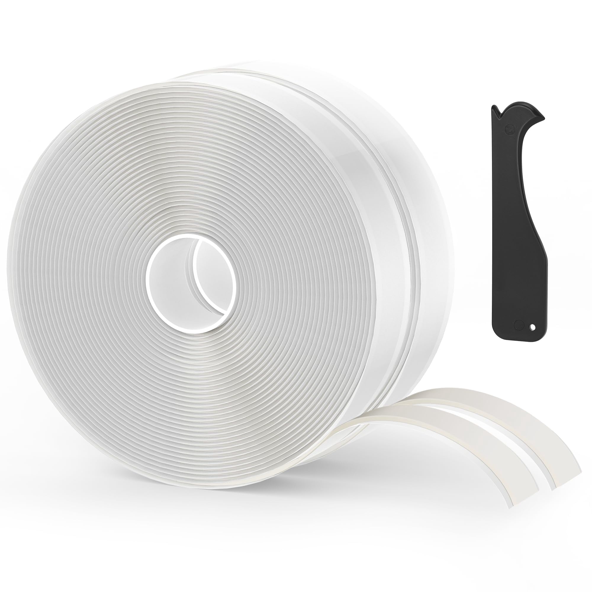 Butyl Rubber Tape White 1.6" X 30ft 2 Pack Weatherproofing Pipe ...