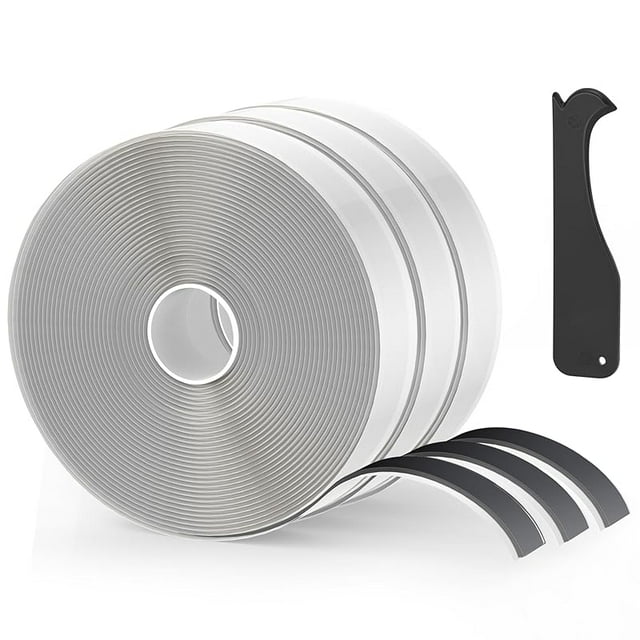 Butyl Tape White 1” x 30 Ft 1 Pack None Hardening Premium Butyl Caulk ...