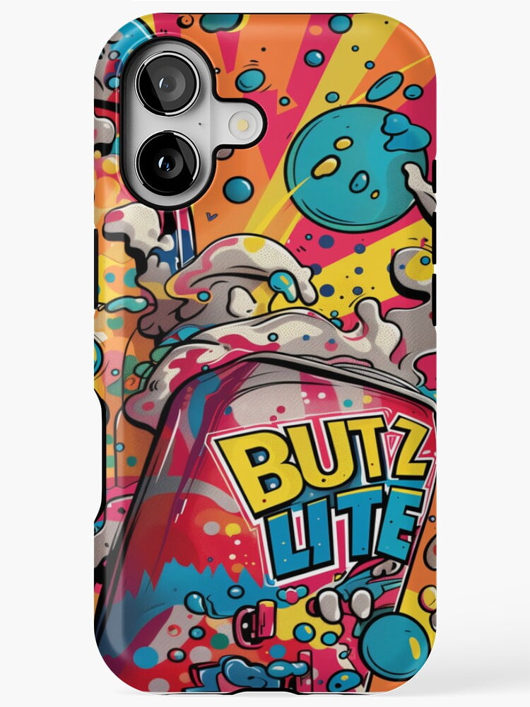 Butz Lite Parody Drink Humor Phone Case for iPhone 17 16 15 14 13 12 11 ...