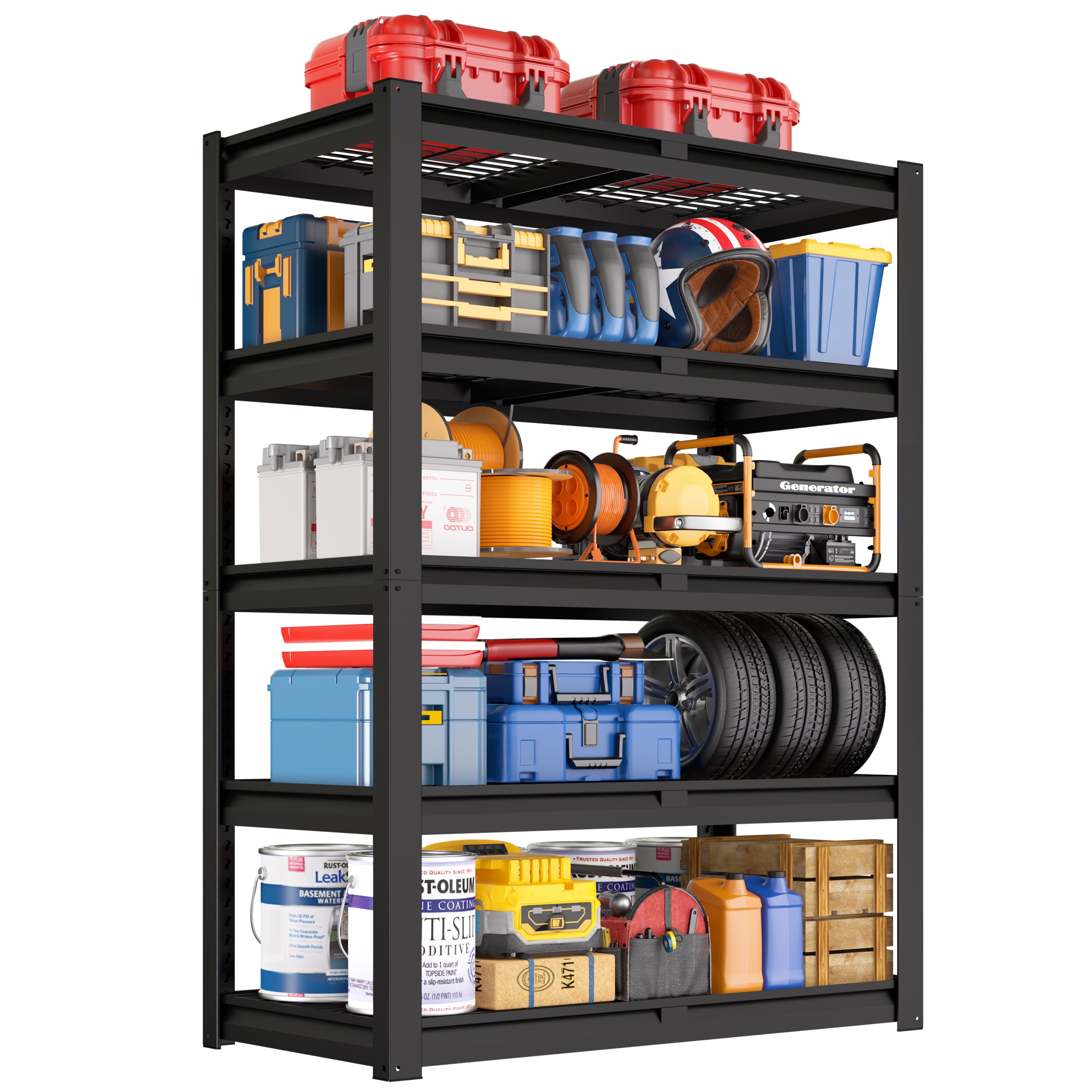 BuxWellSaved Metal Storage Shelves-36"W x 16"D x 72"H Wire Shelving ...