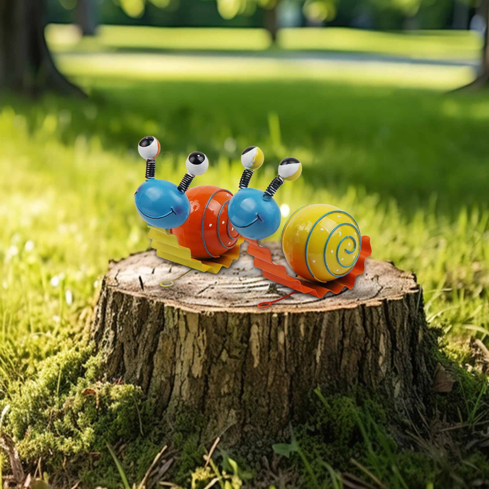 Buxiffod Metal Snail Garden Decor，Yard Art Cute Snails Outdoor Lawn ...