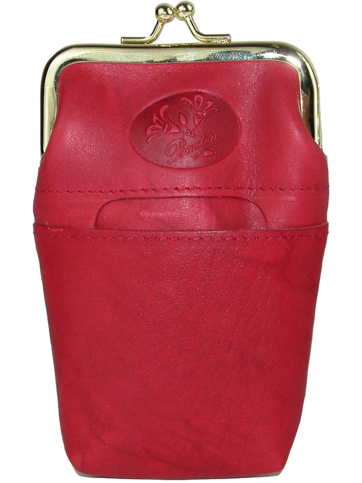 Buxton Leather Framed Cigarette Case Wallet with Floral Emboss (Women ...