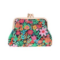 Julia Buxton Women's Pebble RFID Pik-Me-Up Slot Coin Pouch, Black ...