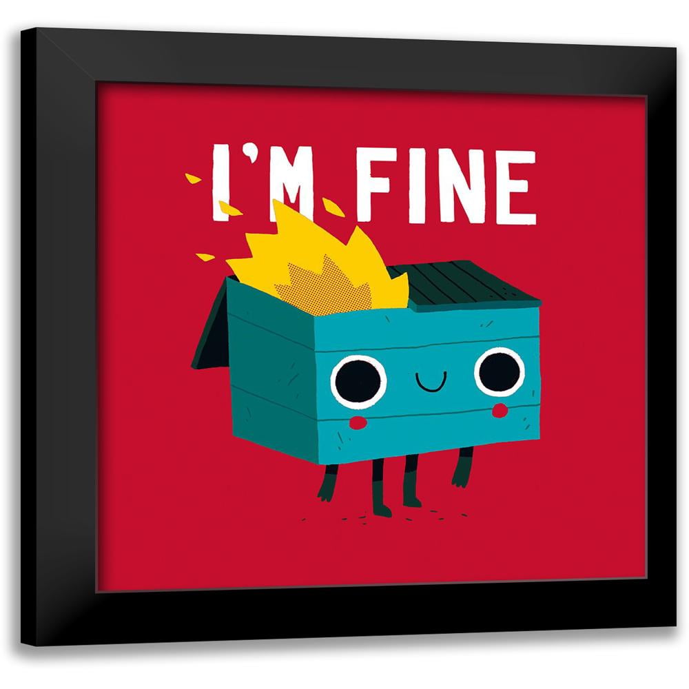Buxton, Michael 15x15 Black Modern Framed Museum Art Print Titled ...