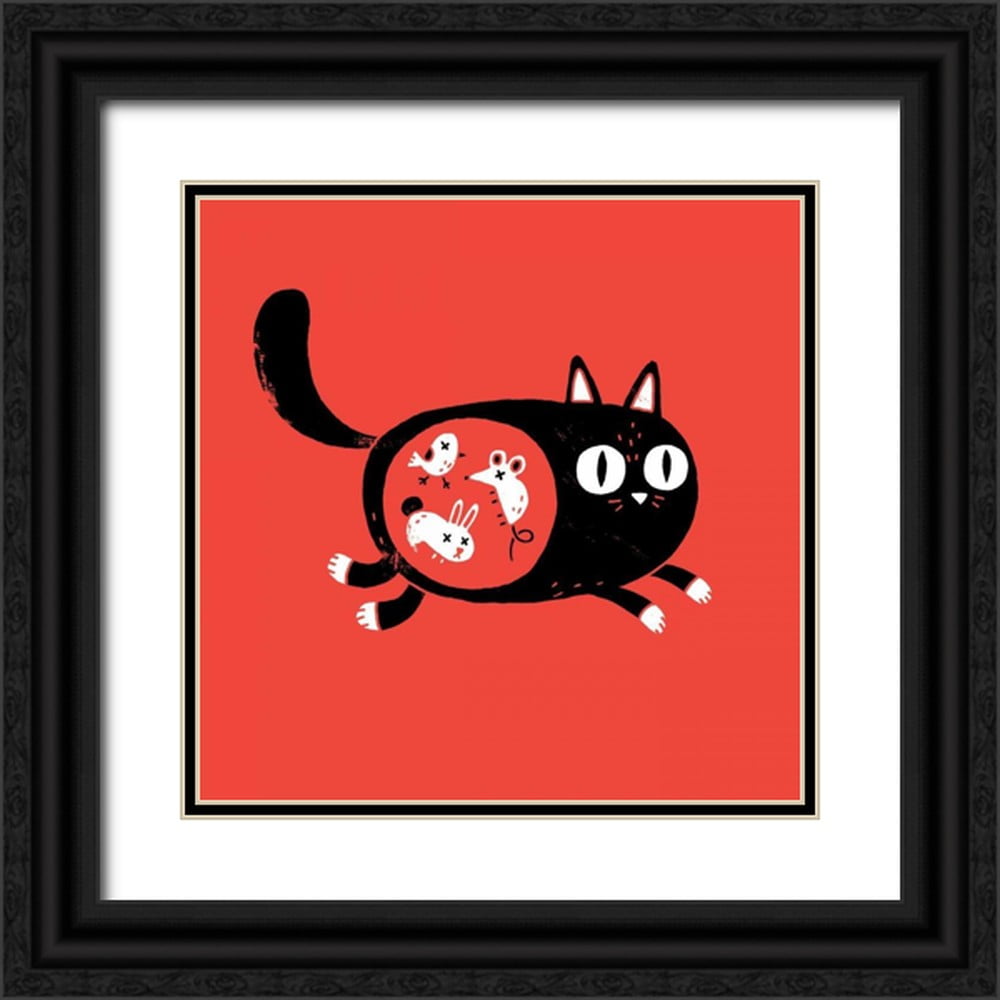 Buxton, Michael 15x15 Black Ornate Wood Framed with Double Matting ...