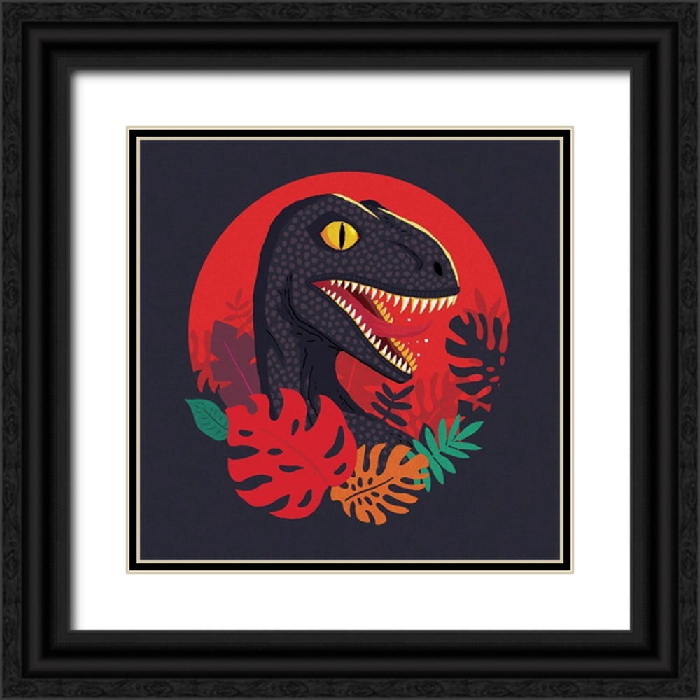 Buxton, Michael 15x15 Black Ornate Wood Framed with Double Matting ...