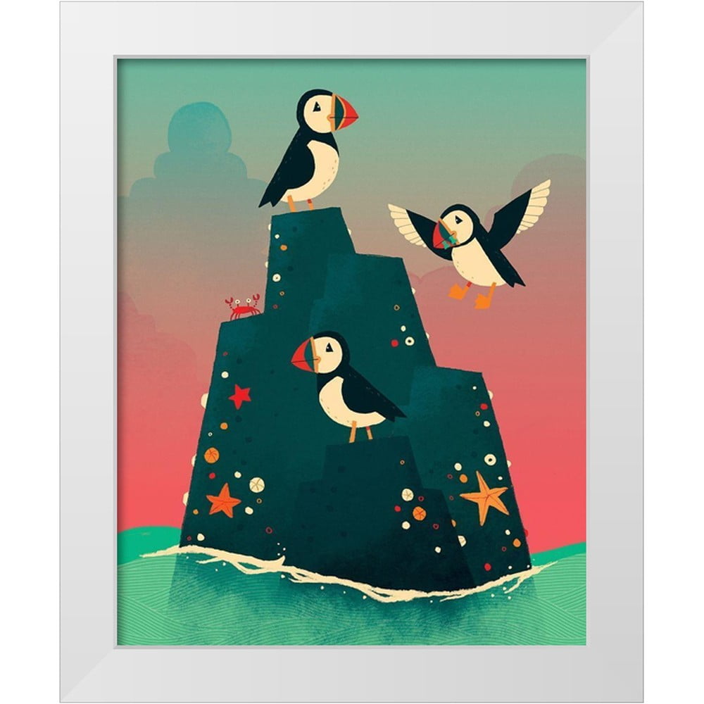 Buxton, Michael 26x32 White Modern Wood Framed Museum Art Print Titled ...