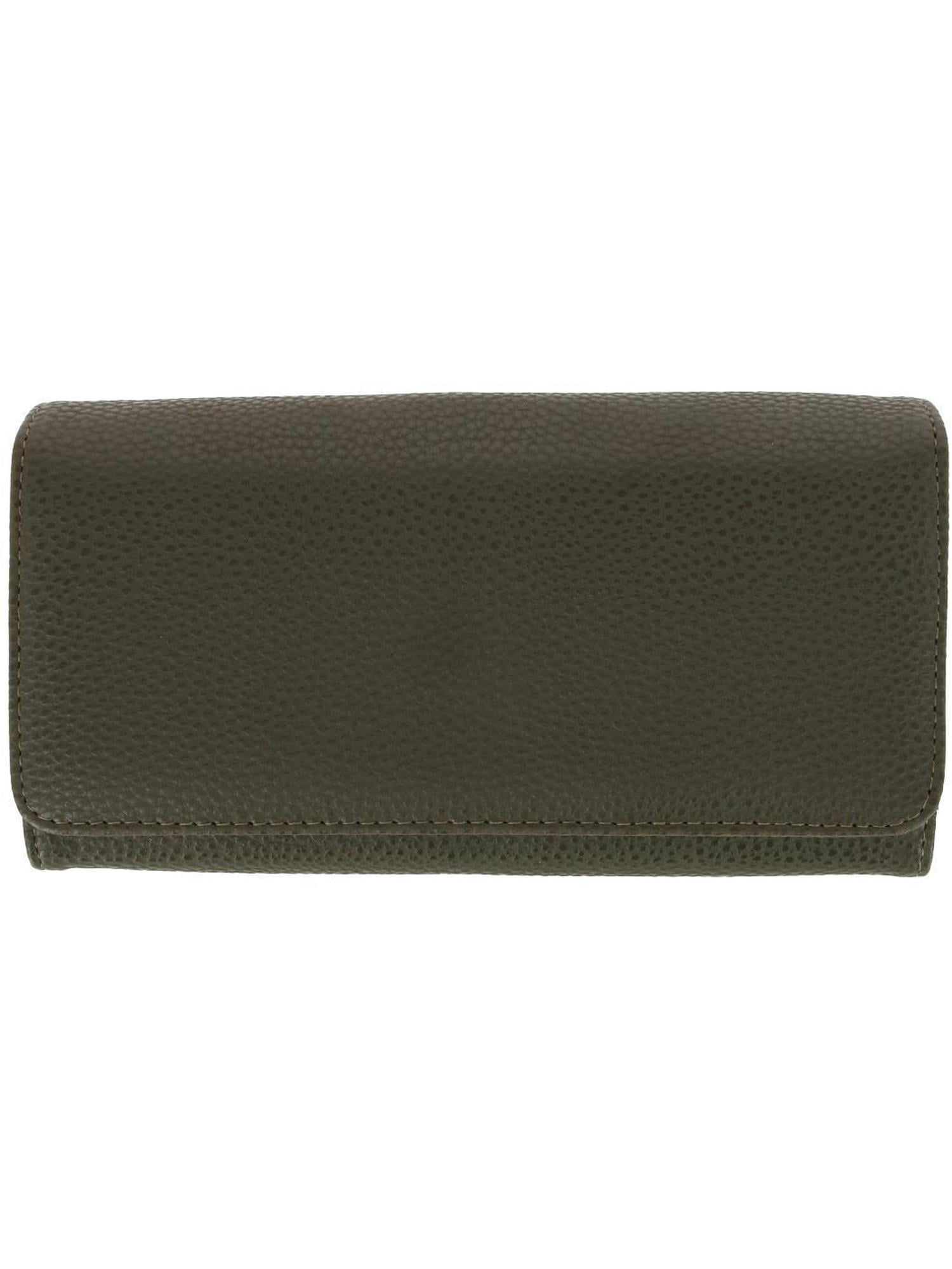 Buxton Solid Colored Vegan Leather Bianca Clutch Wallet (Women ...