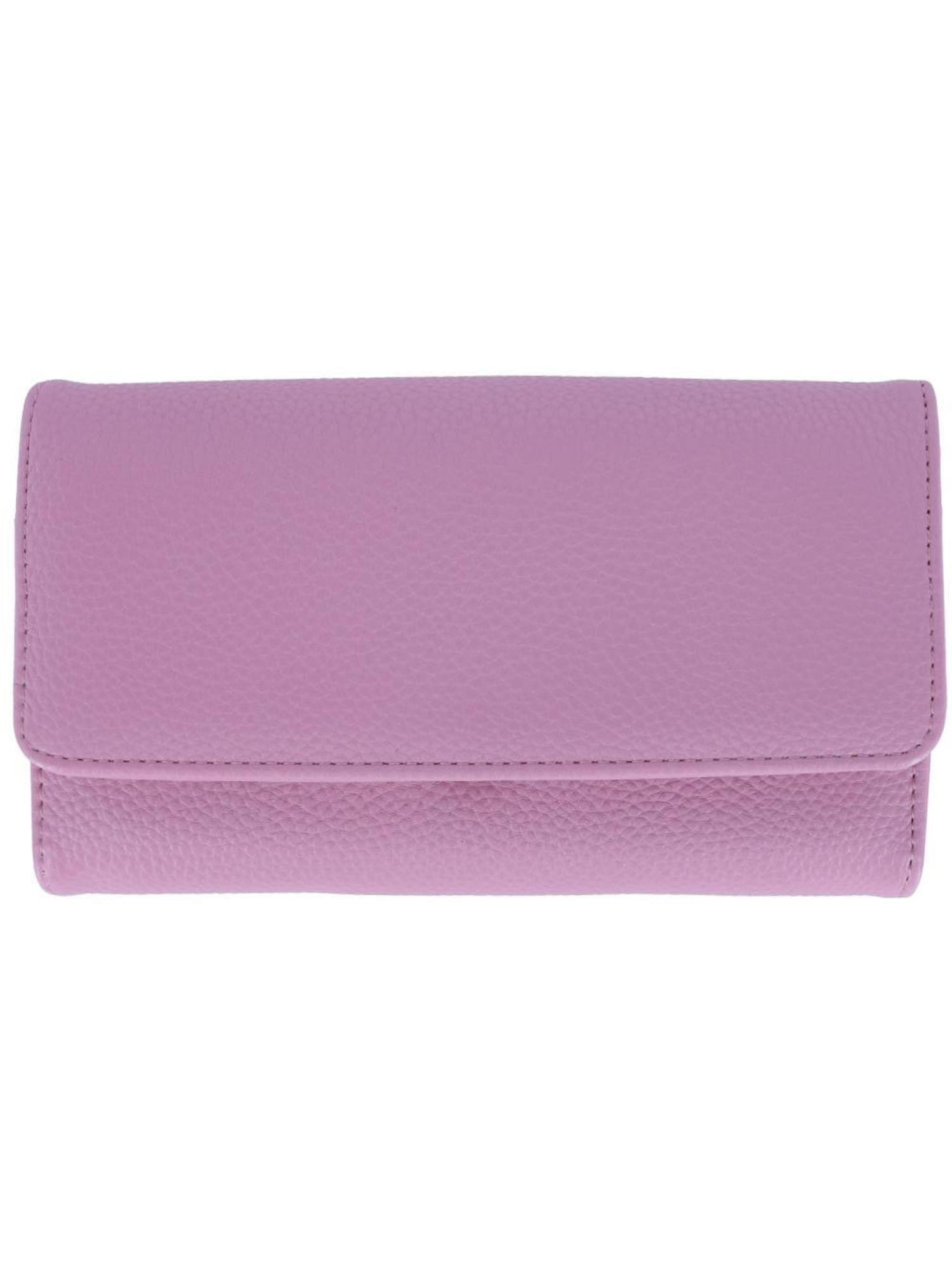 Buxton Solid Colored Vegan Leather Bianca Clutch Wallet (Women ...