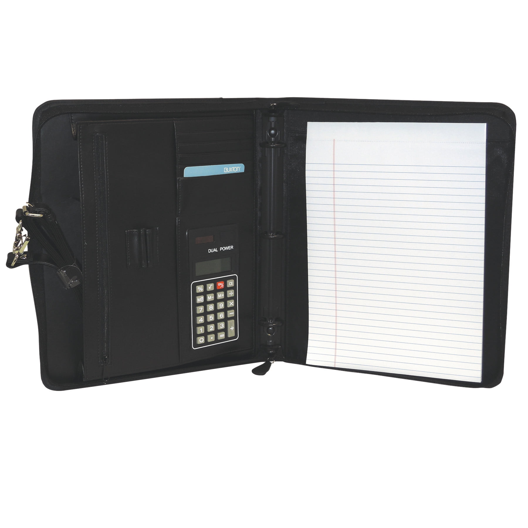 Buxton - Zipped folder - leather - Walmart.com