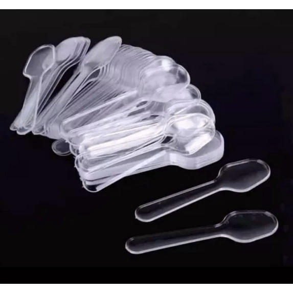 Buy 1 Get 1 Free! 100X Mini Tasting Spoons Disposable Plastic Dessert ...