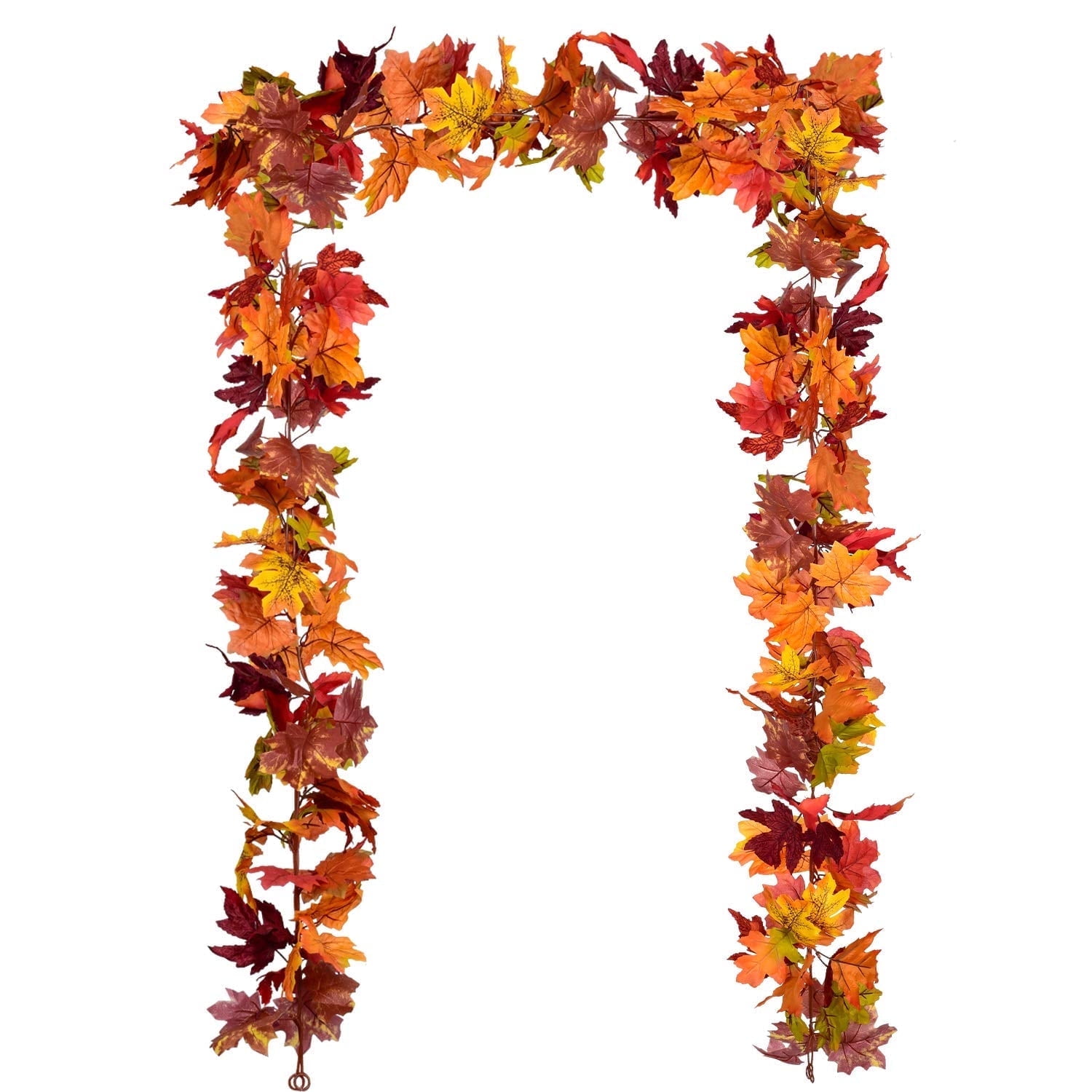 Buy 1 get 1 free Fall Maple Leaves Garland,6.66ft Inches Artificial ...
