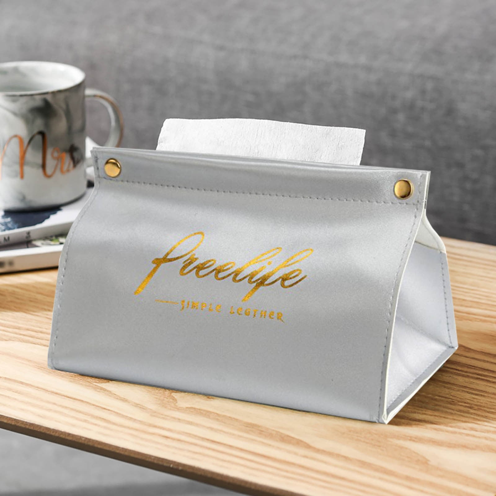 (Buy 2 get 3) Hanas New Leather Facial Tissue Box Cover Rectangular ...