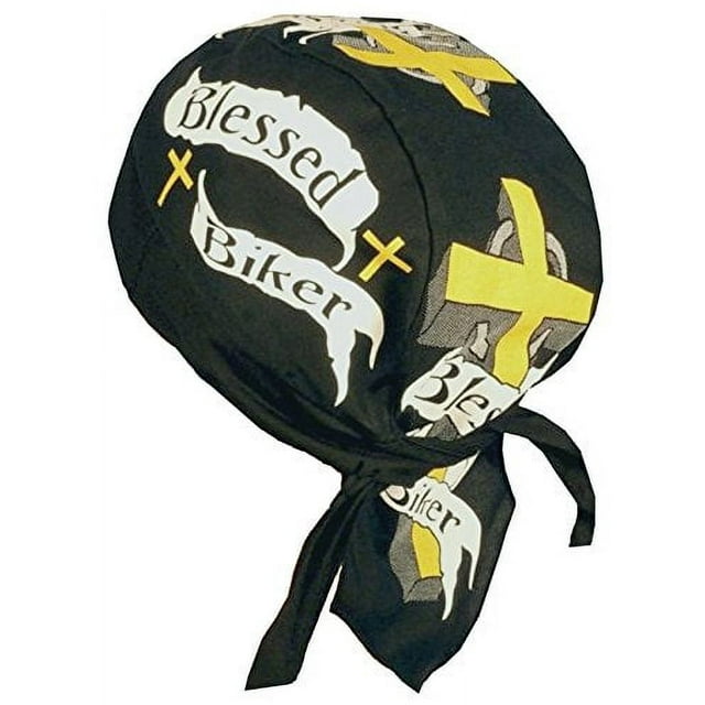 Buy Caps and Hats Christian Doo-Rag with Sweatband Motorcycle Skull Cap ...