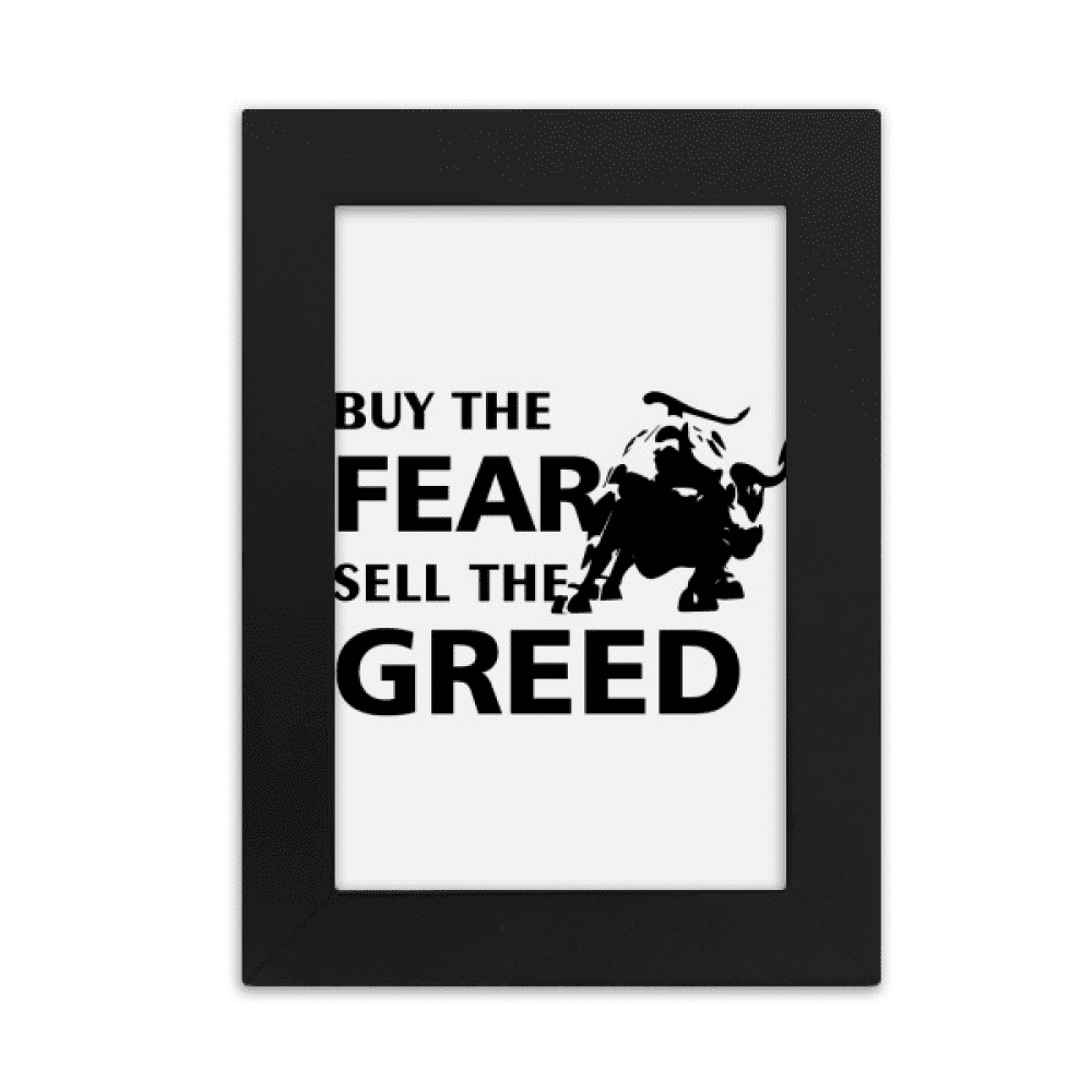 Buy Fear Sell Greed Art Deco Fashion Desktop Photo Frame Picture ...