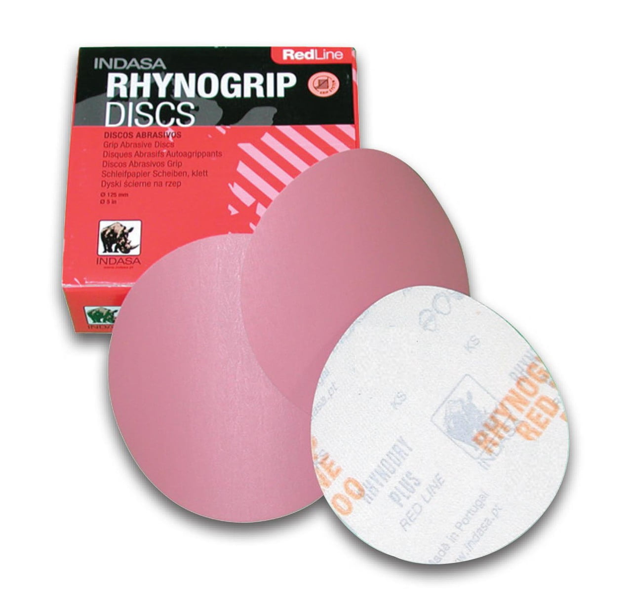 Buy Indasa 5-inch Rhynogrip Red Line Solid Sanding Discs – Grit 500 ...