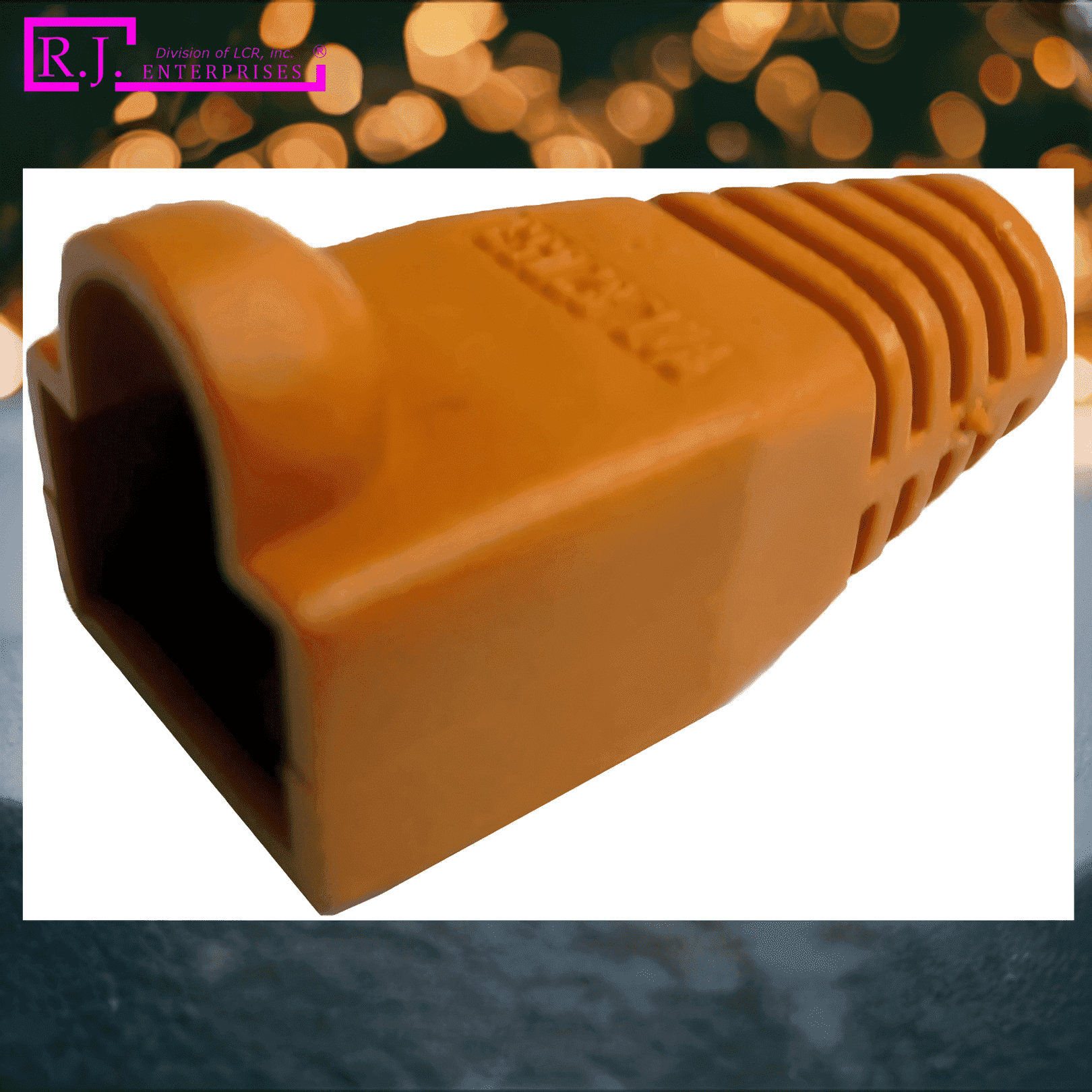 $0.05/p-R.J. Enterprises - (100 Pcs) RJ45 Strain Relief Boot Orange RJ ...