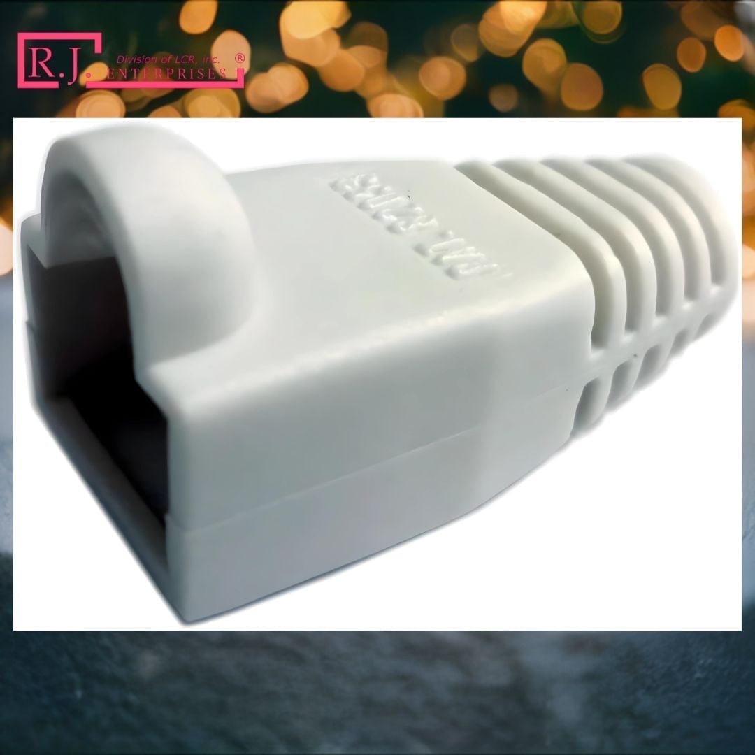 R.J. Enterprises - (100 Pcs) RJ45 Strain Relief Boot White RJ-SR-0-WH ...