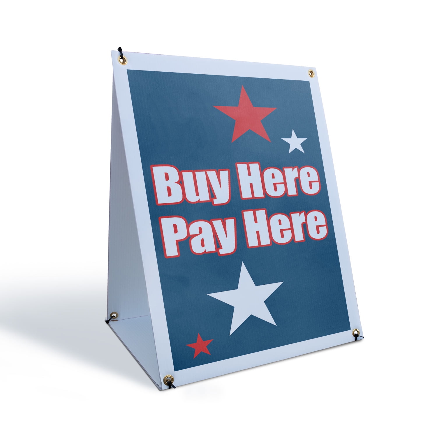 Buy Here Pay Here Sidewalk Sign 18 Inch x 24 Inch A-Frame Images On ...
