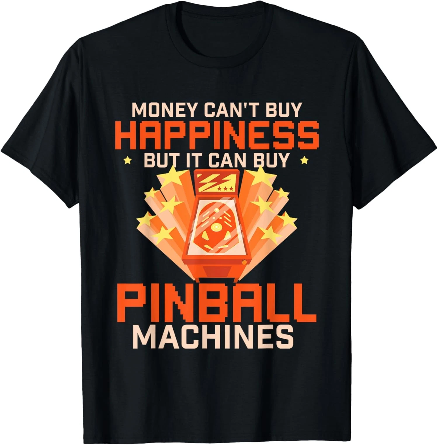 Buy Pinball Machines Vintage Multiball Pinball Design T-Shirt EB732 ...