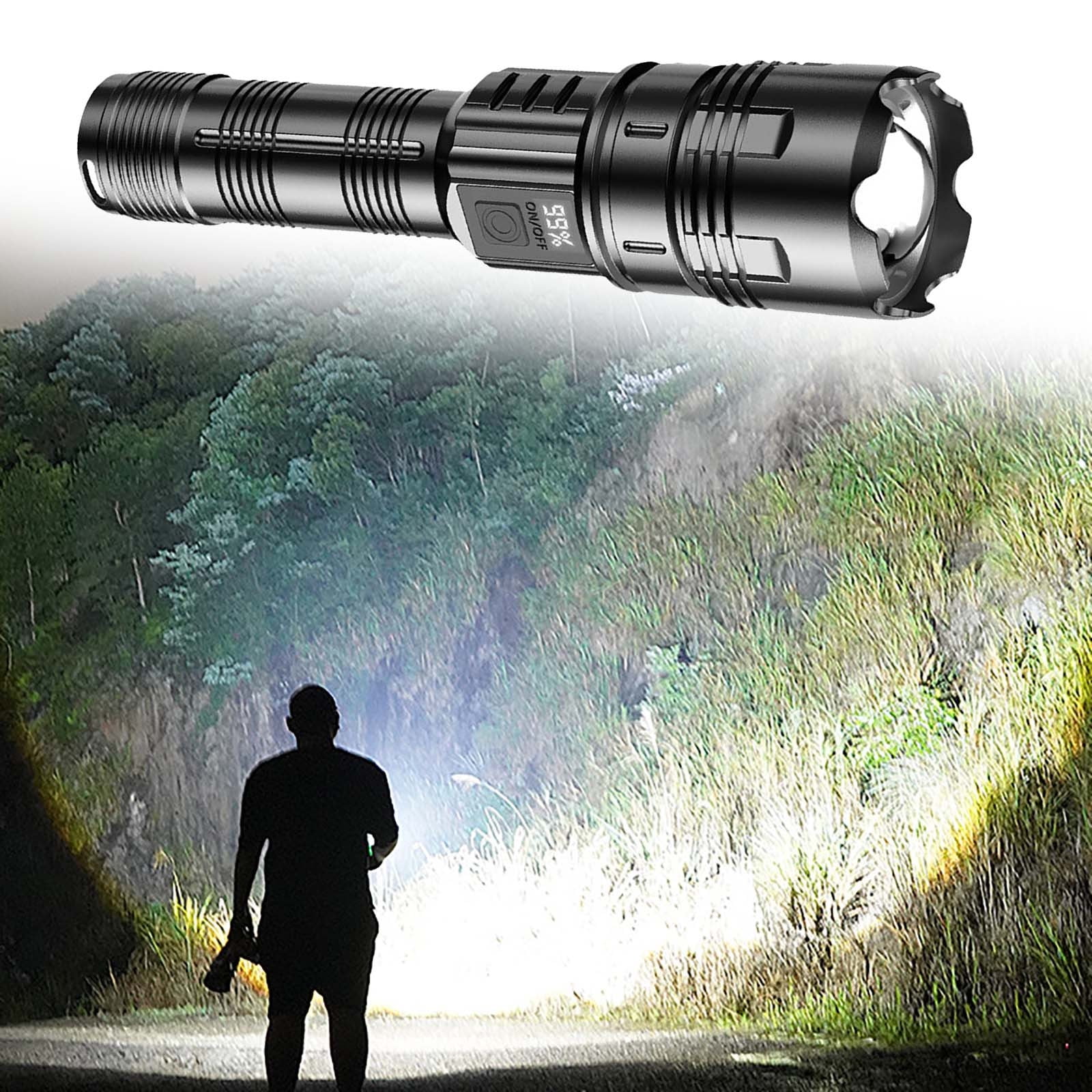 Buy More Save, Portable Rechargeable Flashlight, Long-range Hand Light ...