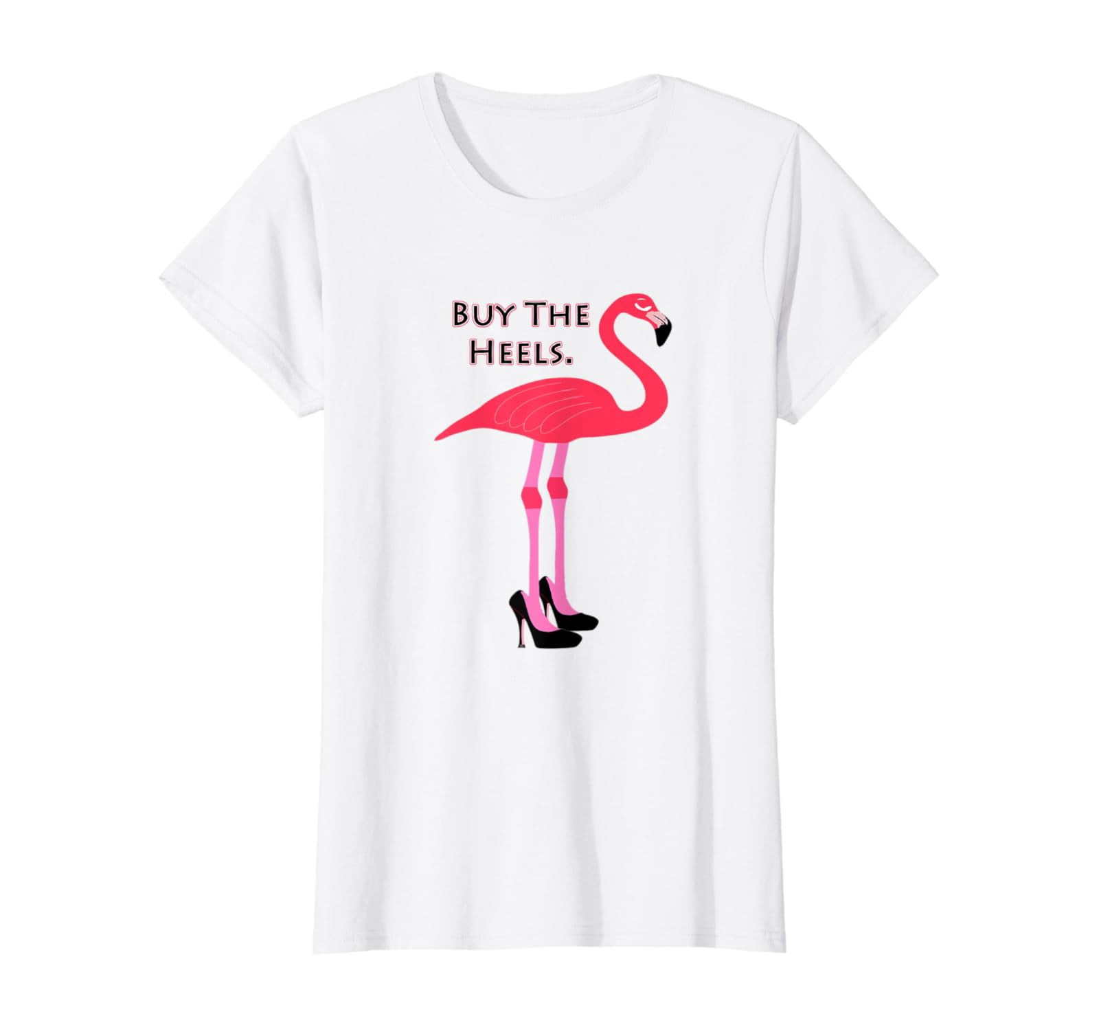 Buy The Heels Pink Flamingo Wearing High Heel Shoes T-shirt All Size S ...