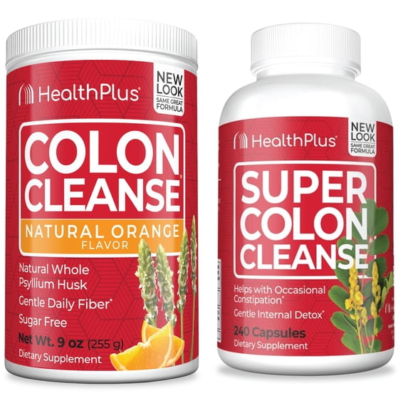 (Buy Together and Save 25%), Health Plus Colon Cleanse, Orange Flavor ...