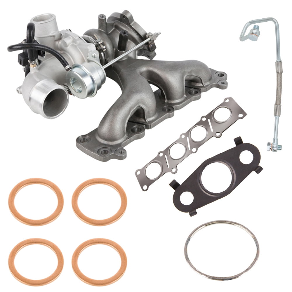 BuyAutoParts Turbo Kit w/ Stigan Turbocharger, Gaskets & Oil Feed Line ...