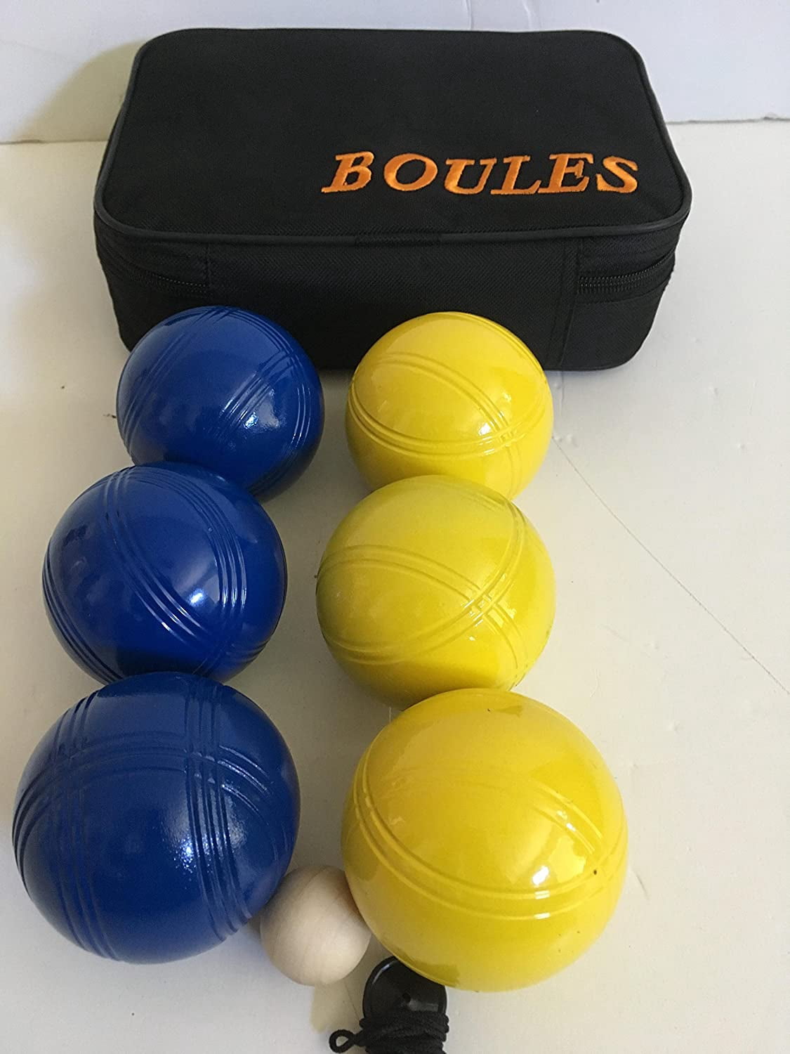 BuyBocceBalls Listing -73mm Metal Petanque/Boules 6 Ball Set with 3 ...