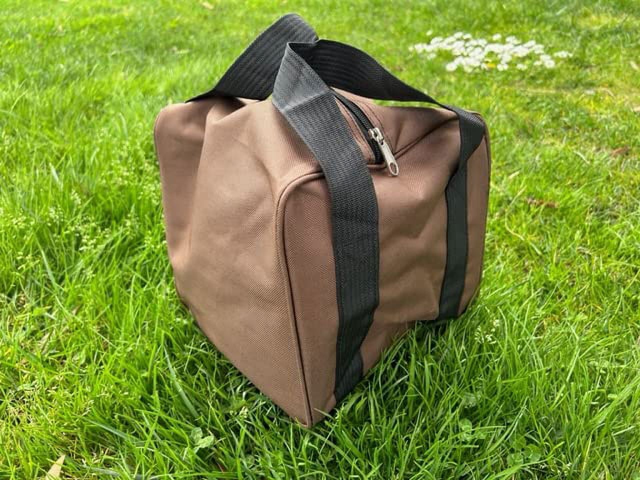 BuyBocceBalls Listing -Heavy Duty Nylon Bocce Bag - Dark Brown with ...