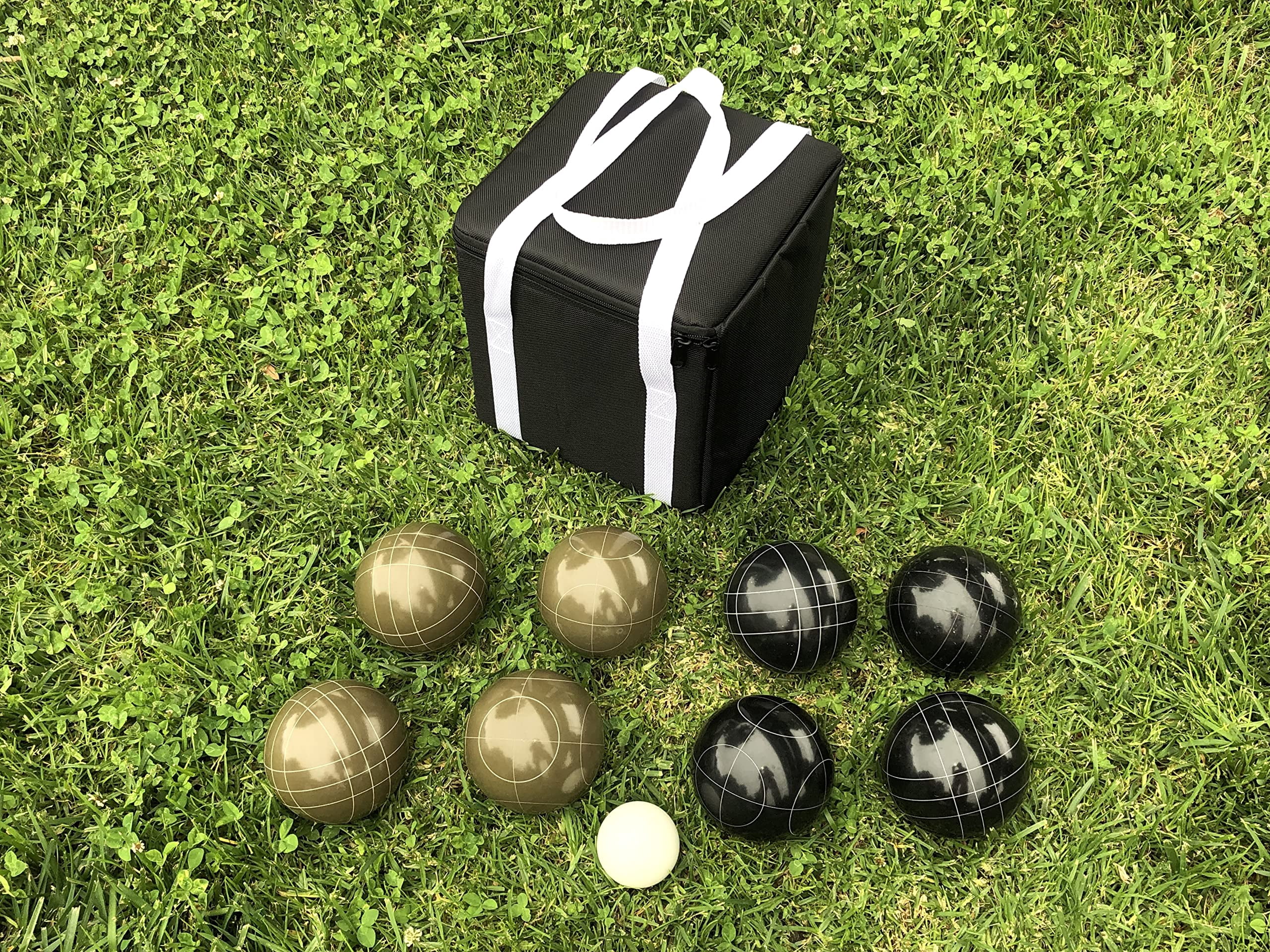 BuyBocceBalls New Listing - Unique Bocce Sets - 107mm with Olive Brown ...