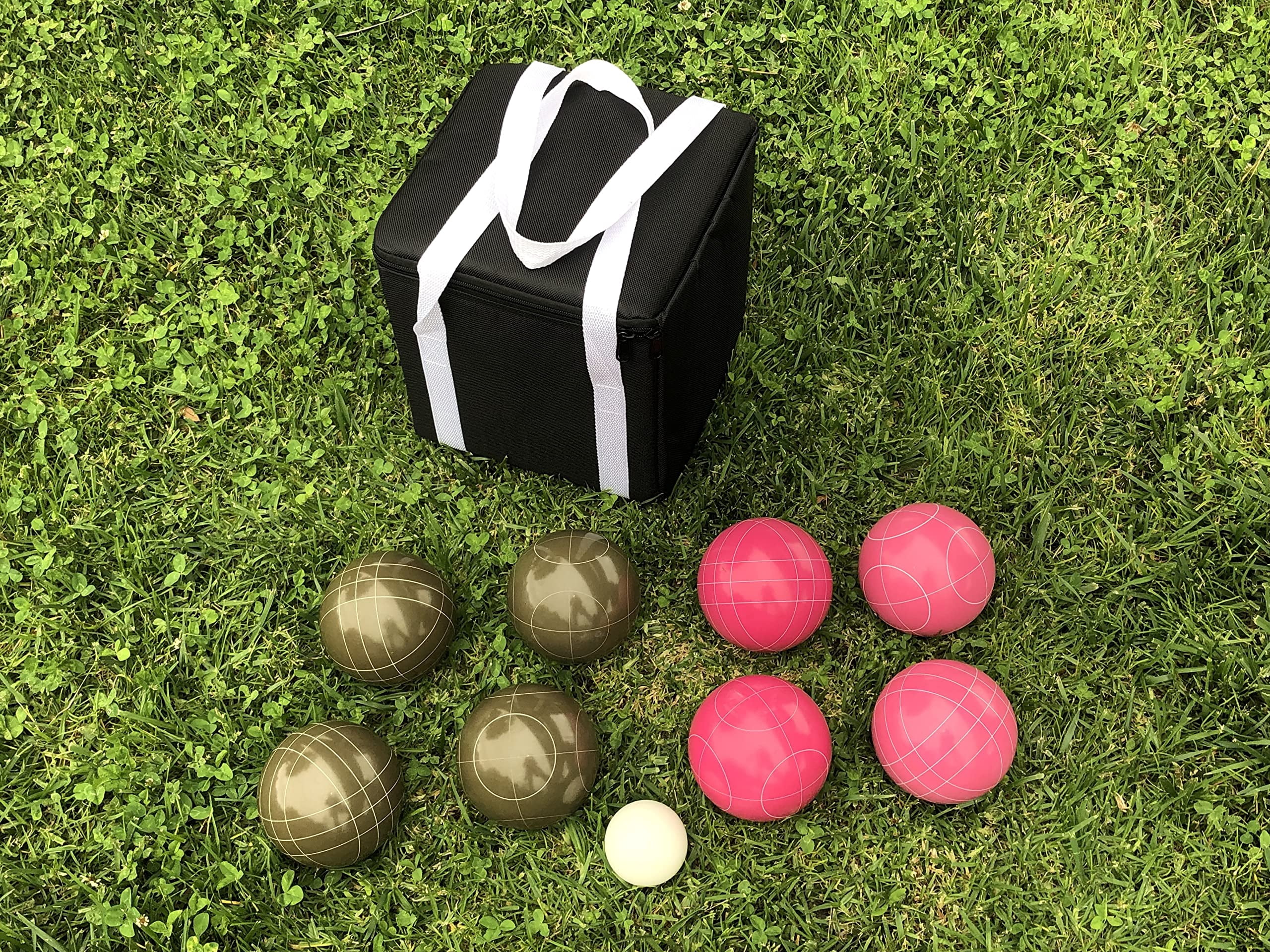 BuyBocceBalls New Listing - Unique Bocce Sets - 107mm with Olive Brown ...