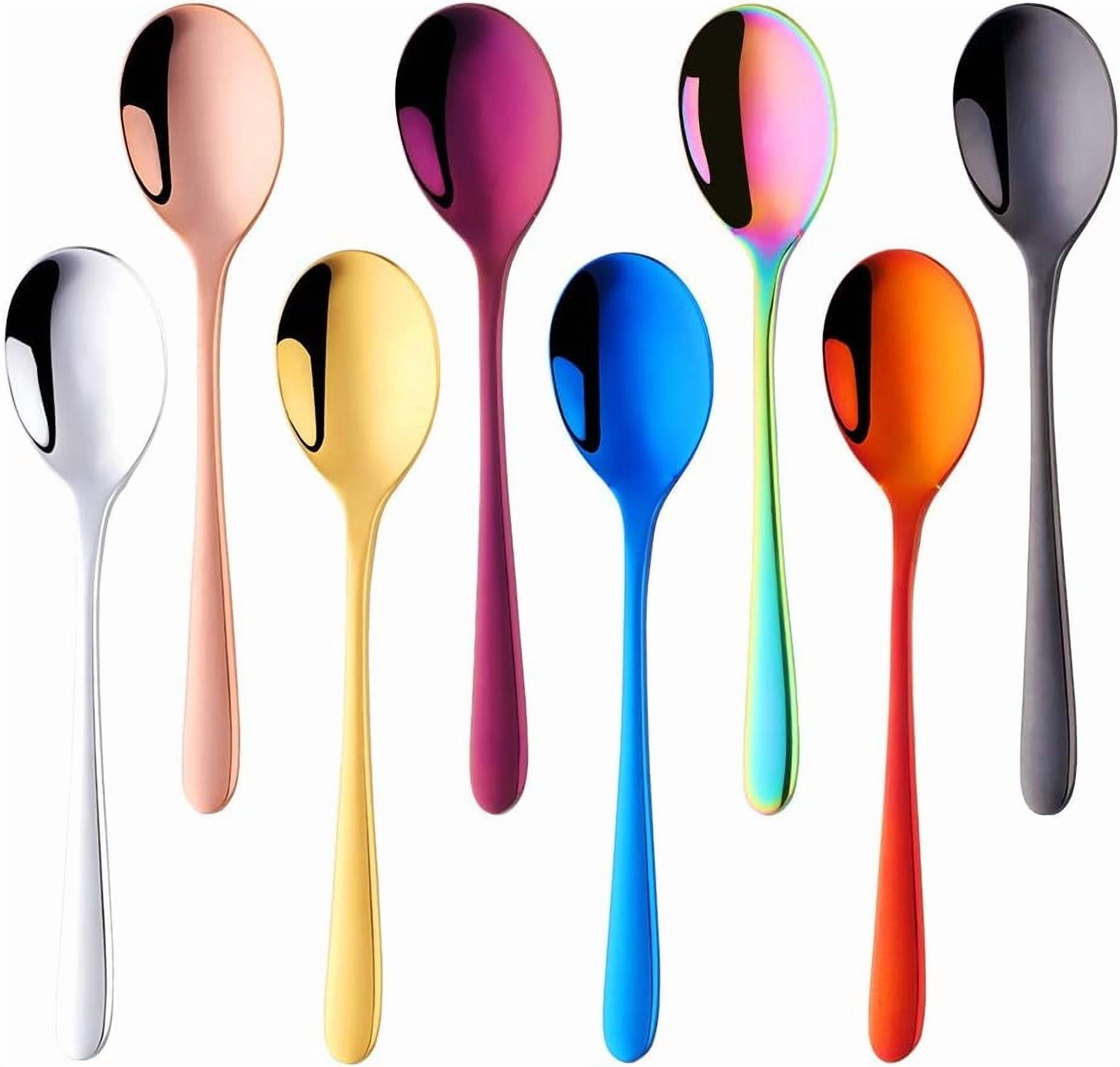 BuyGo 18/8 Stainless Steel Teaspoon 6 Inch Coffee Dessert Espresso ...