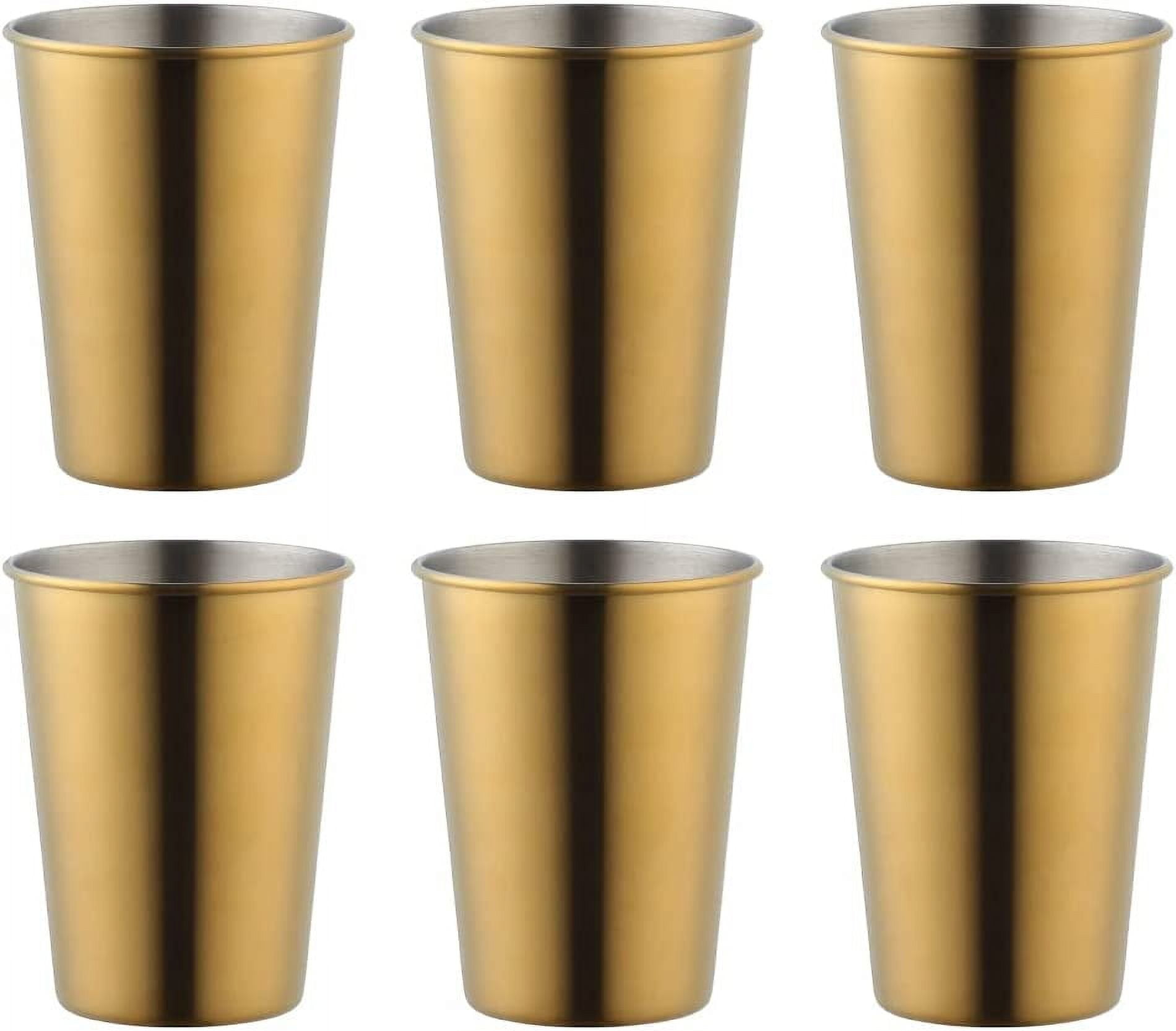 BuyGo Stainless Steel Reusable Drinking Cup, Eco-friendly Stackable ...